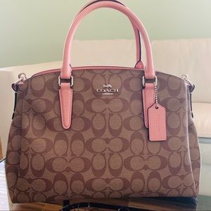 Coach | Bags | Coach Signature Carryall Pvc Sage Petal Wallet Set ...